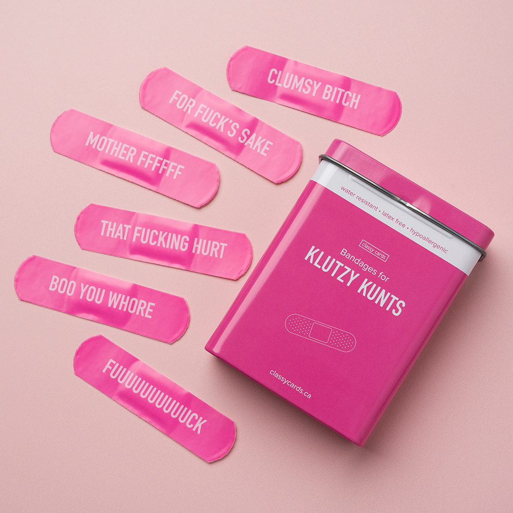 Klutzy Kunts Bandages – Classy Cards Creative