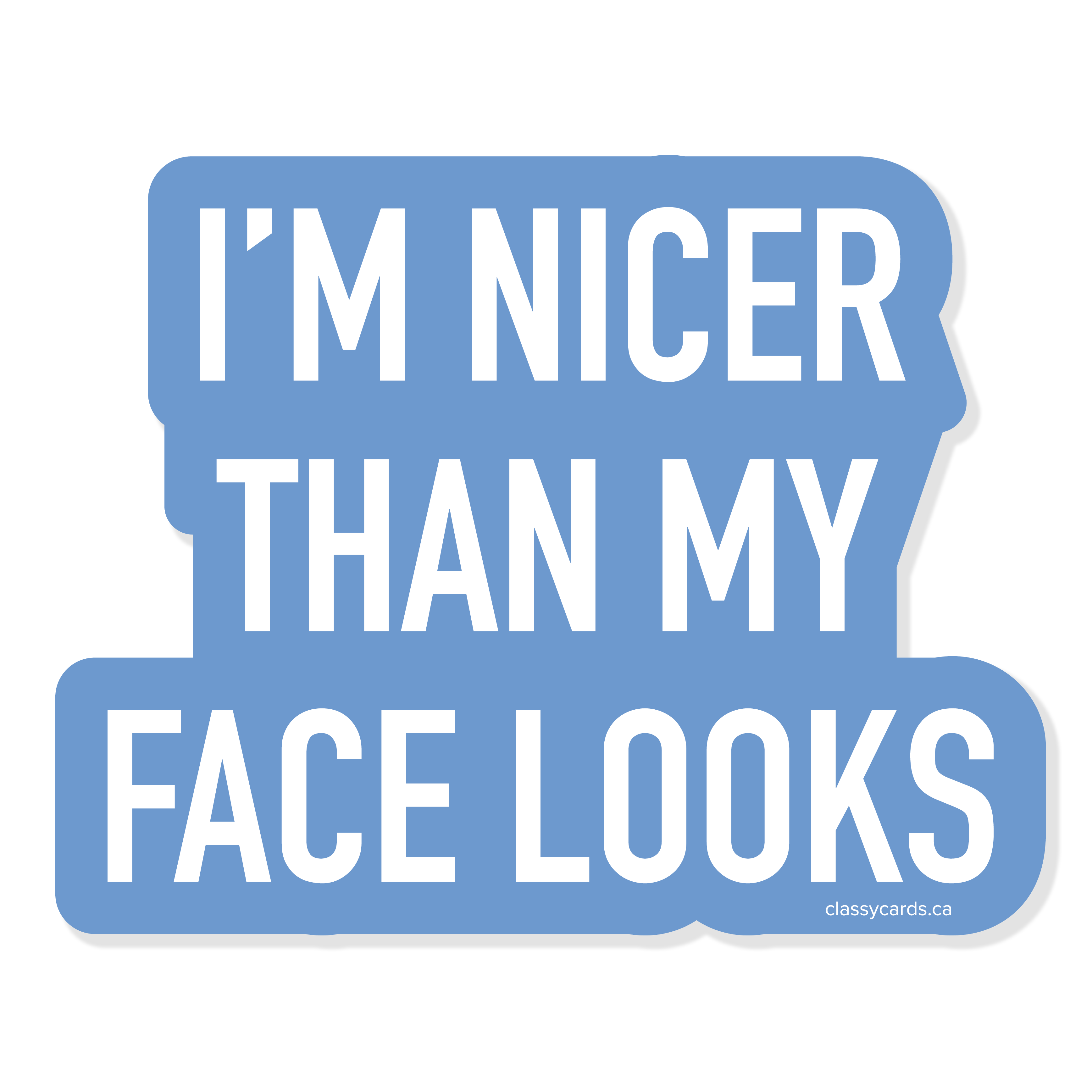 Face Looks Sticker – Classy Cards Creative