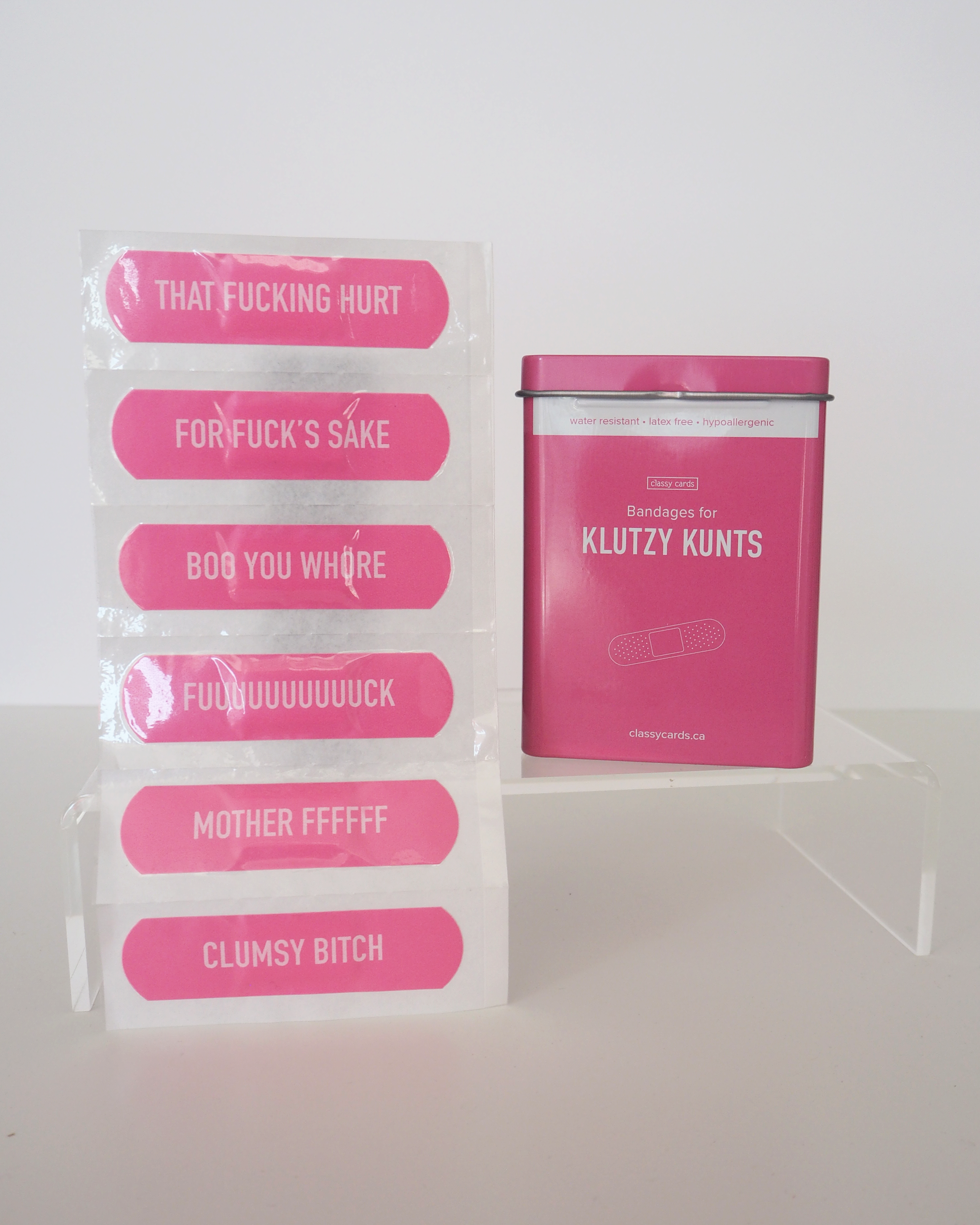 Klutzy Kunts Bandages – Classy Cards Creative